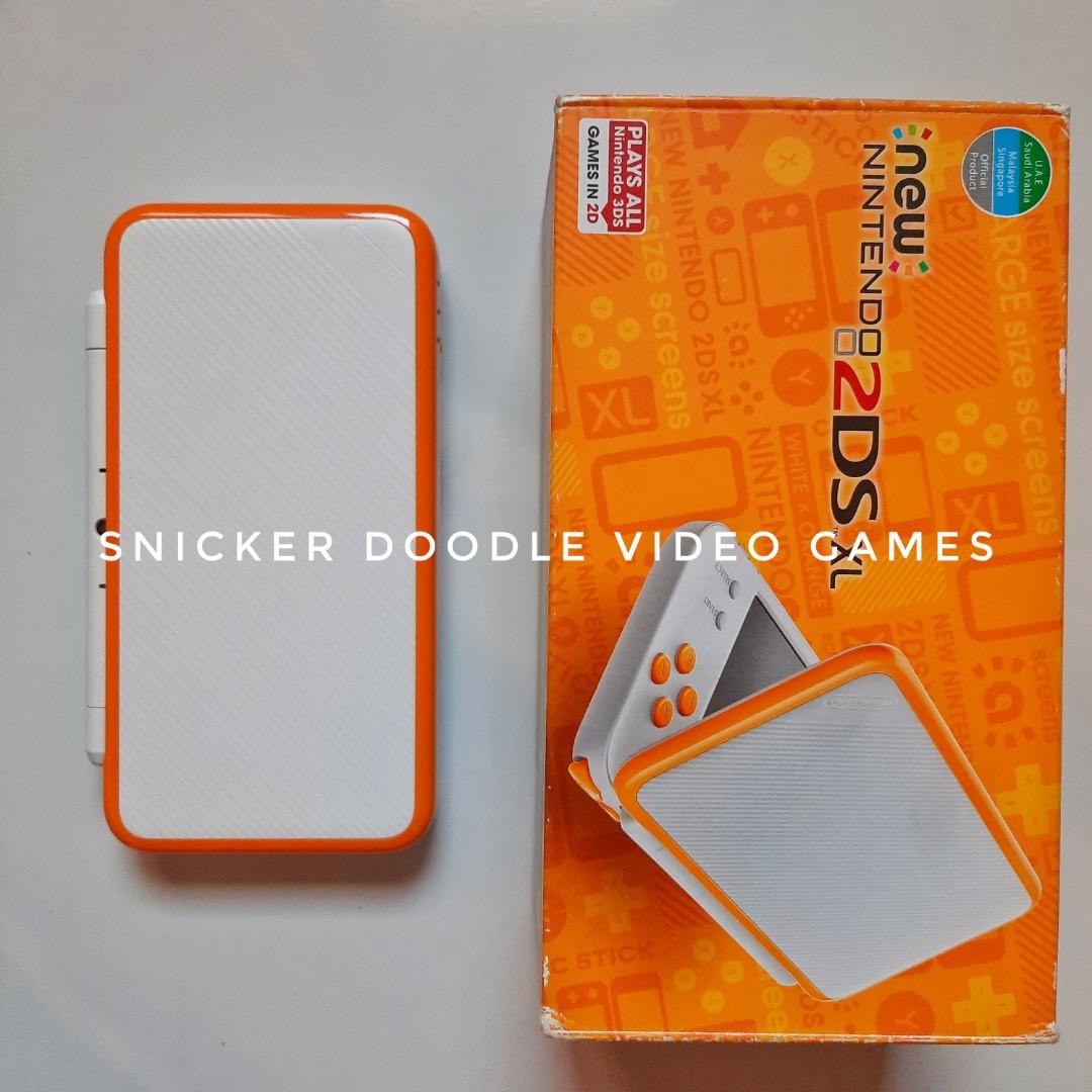 New 2DS XL Orange + White Complete In Box NON CFW, Video Gaming, Video ...