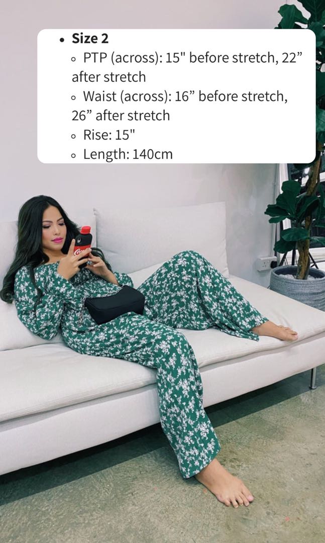 NSA Sarah Jumpsuit in Green, Women's Fashion, Dresses & Sets, Jumpsuits ...