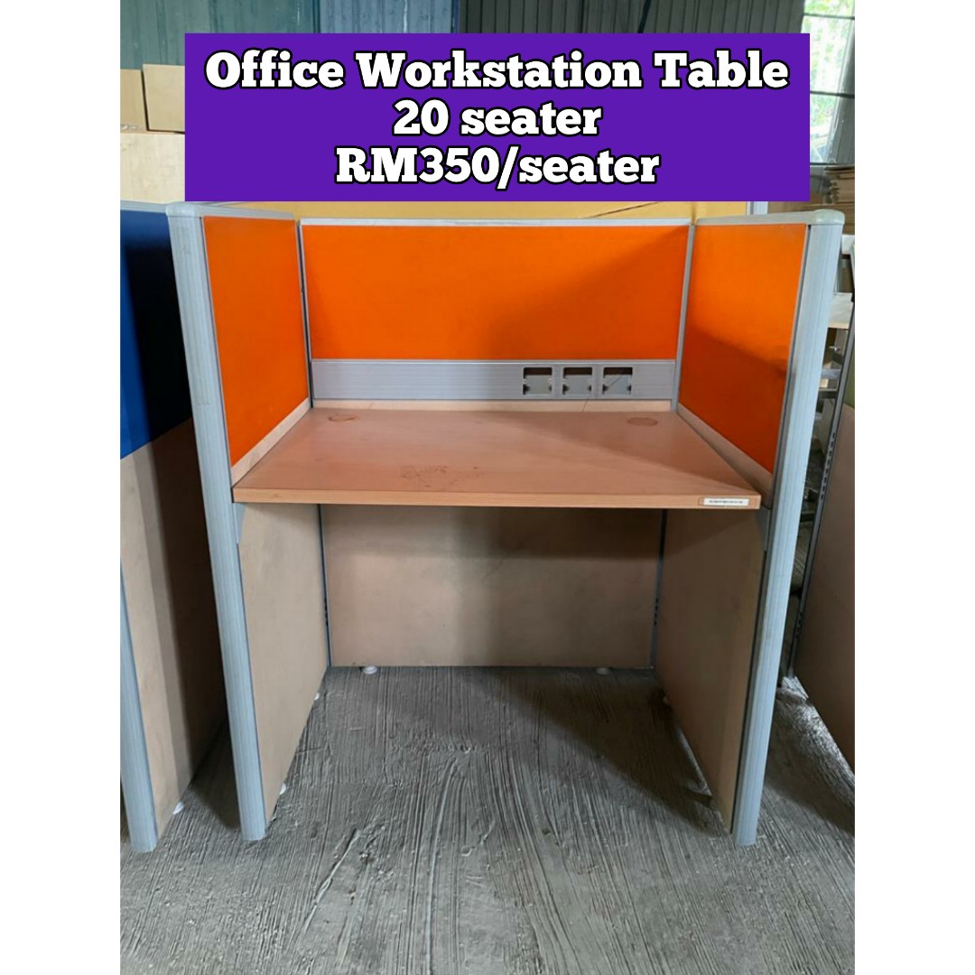Office Table Workstation Used Furniture.., Furniture & Home Living ...