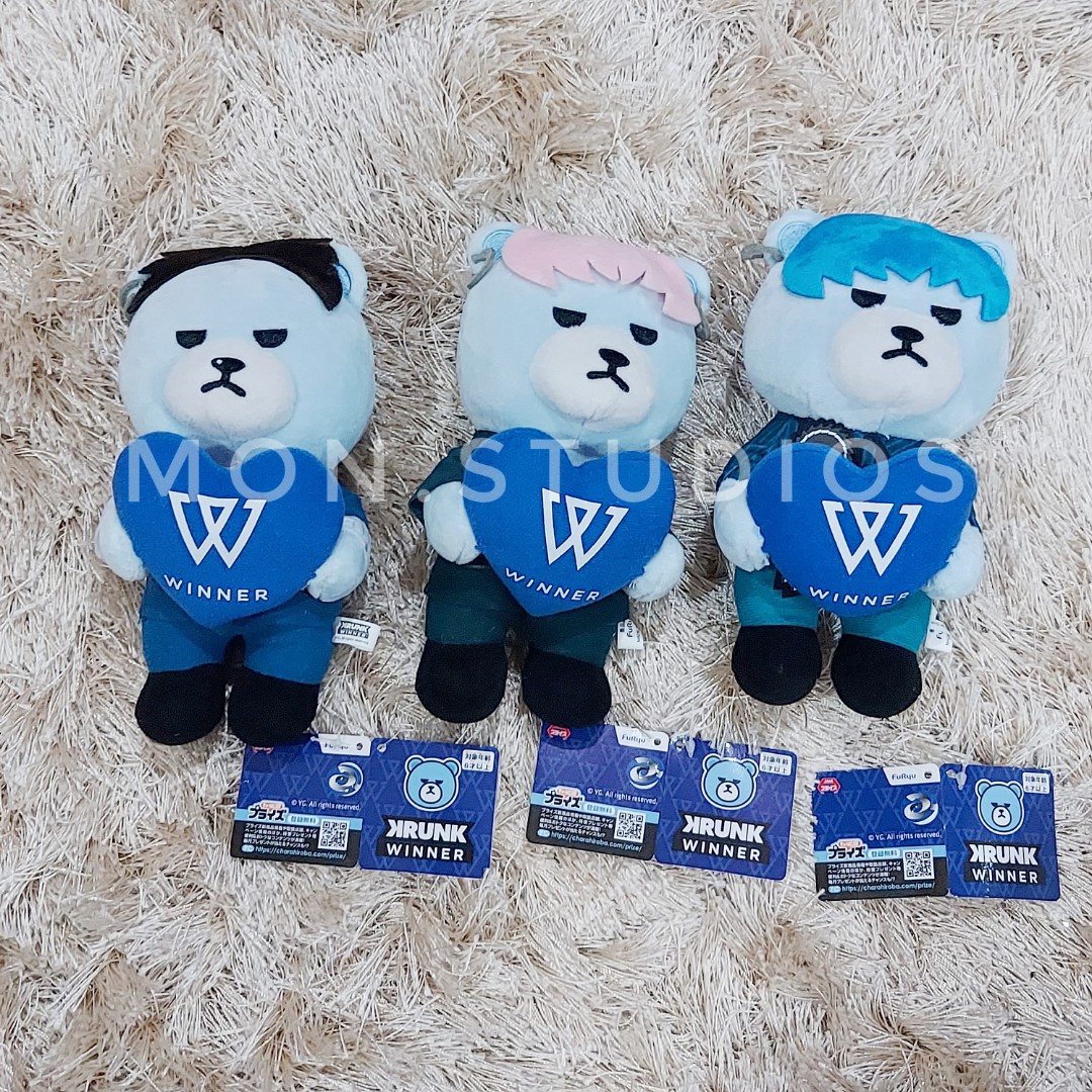 Official WINNER x Krunk(Mino, Yoon, and Hoony Set) Plushies by Furyu ...