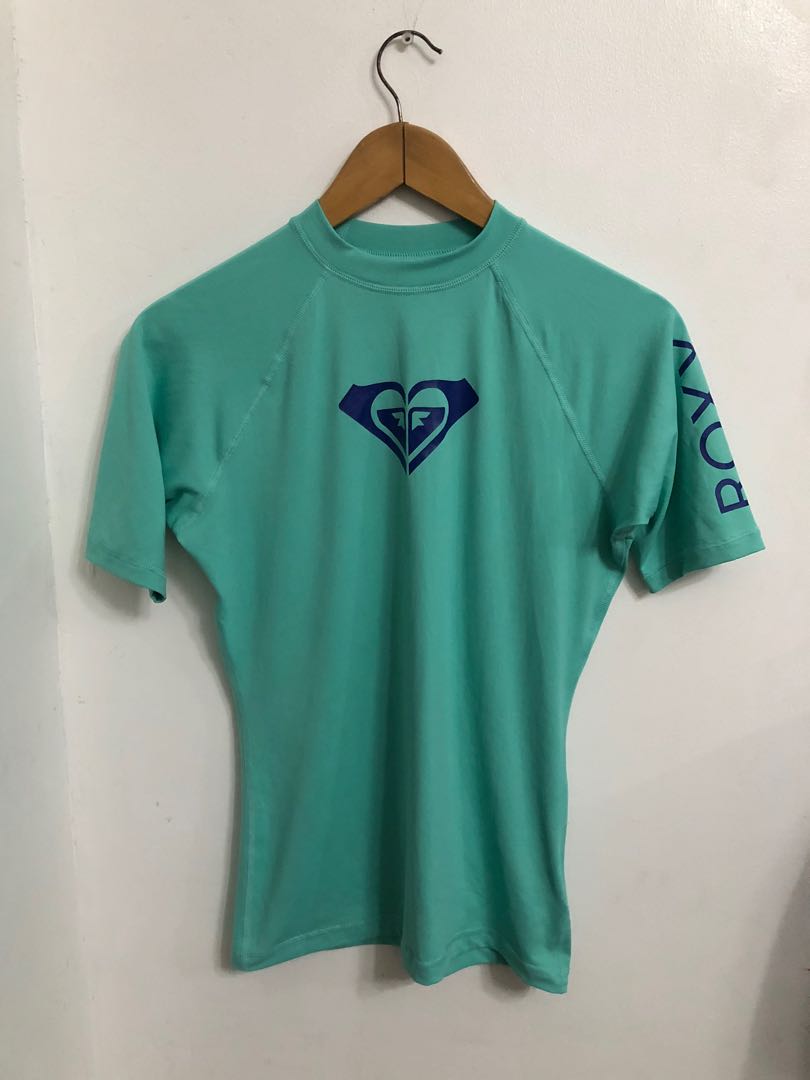 Original Roxy Rashguard Short sleeve, Women's Fashion, Swimwear, Rash ...