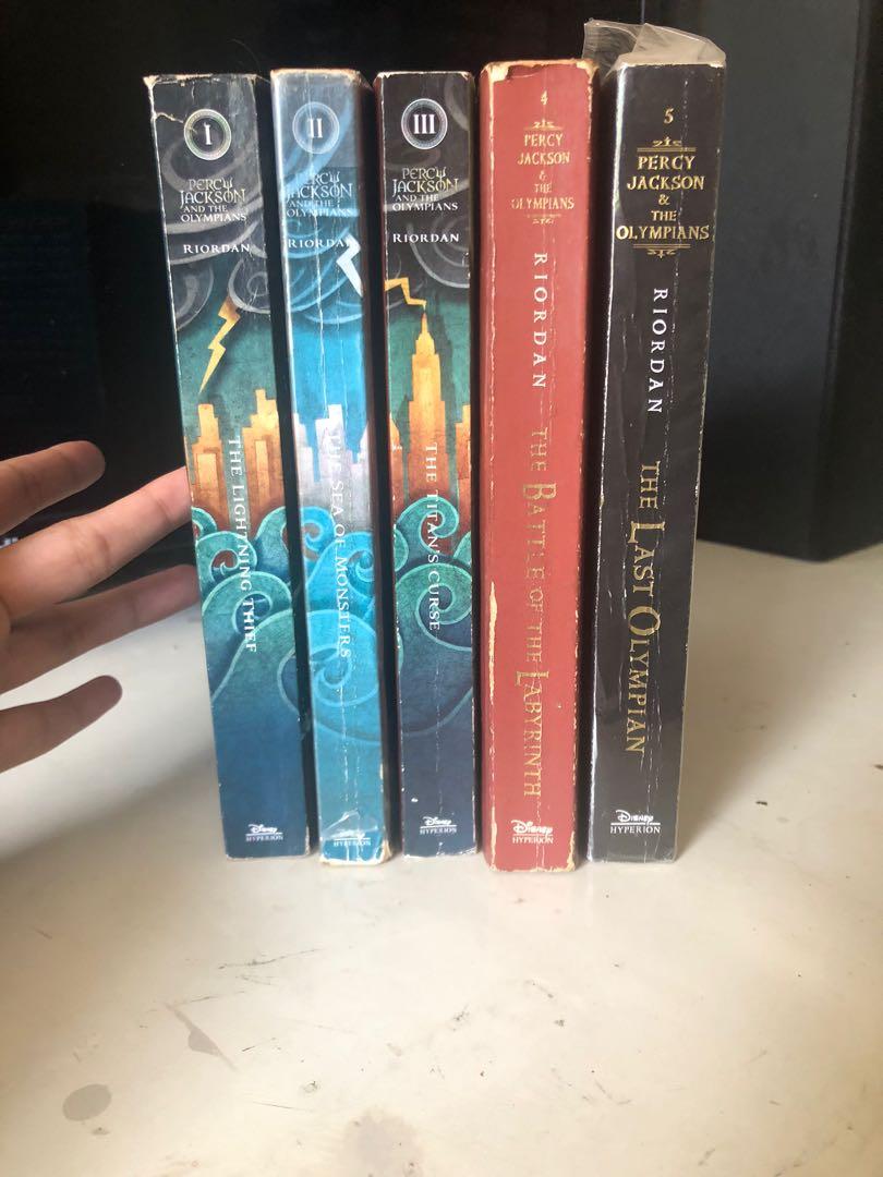 Percy Jackson book set, Hobbies & Toys, Books & Magazines, Fiction ...