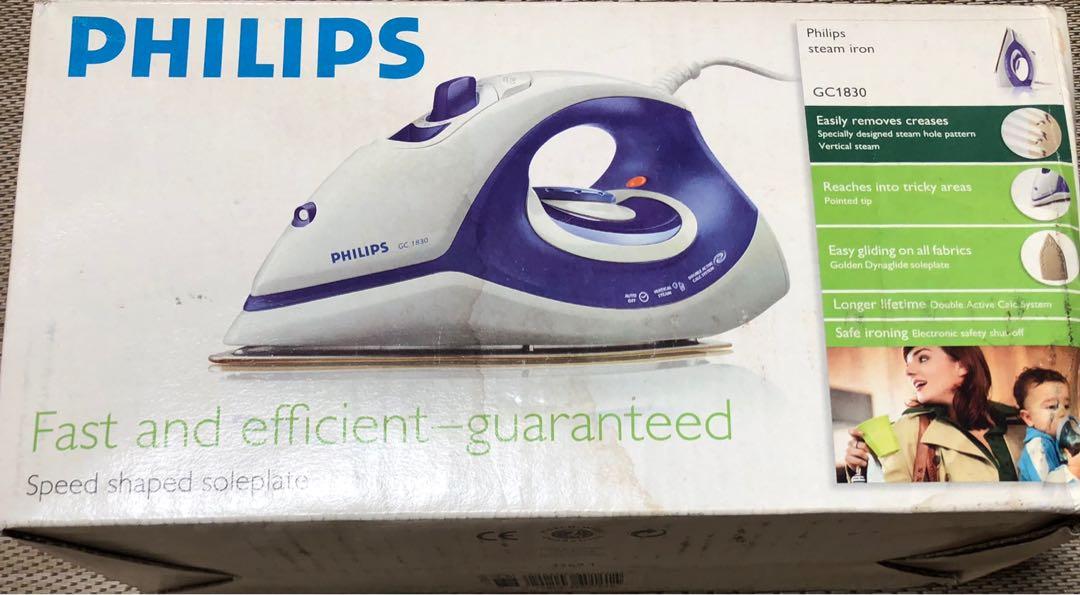 Philips Iron GC1830, TV & Home Appliances, Irons & Steamers on Carousell
