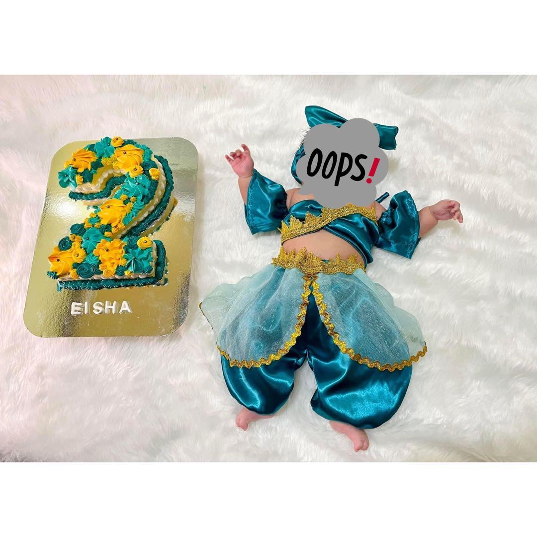 Princess Jasmine Milestone Birthday OOTD, Babies & Kids, Babies & Kids ...