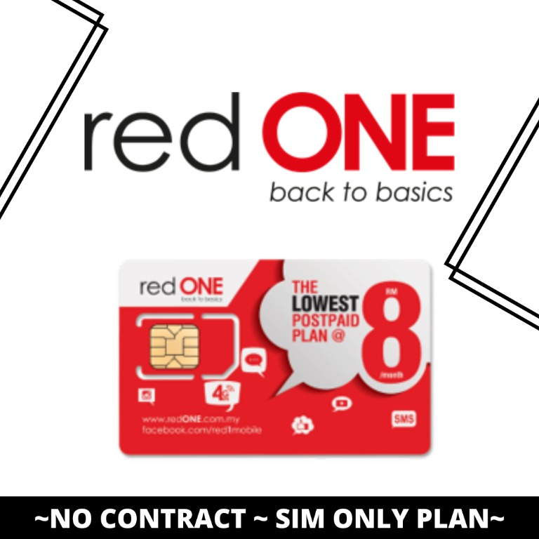 redONE No Contract Sim Only Plan, Mobile Phones & Gadgets, Mobile ...