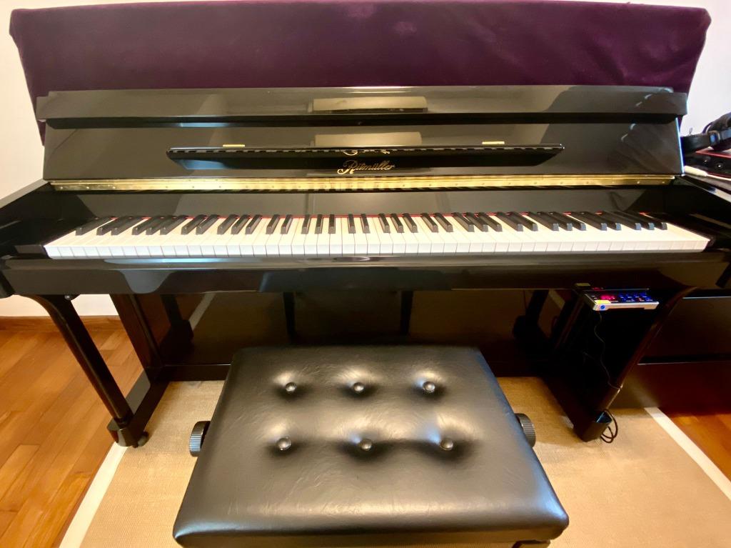 Ritmuller UP110R2 EP Upright Piano with Genio Silencer-Premium Alpha ...
