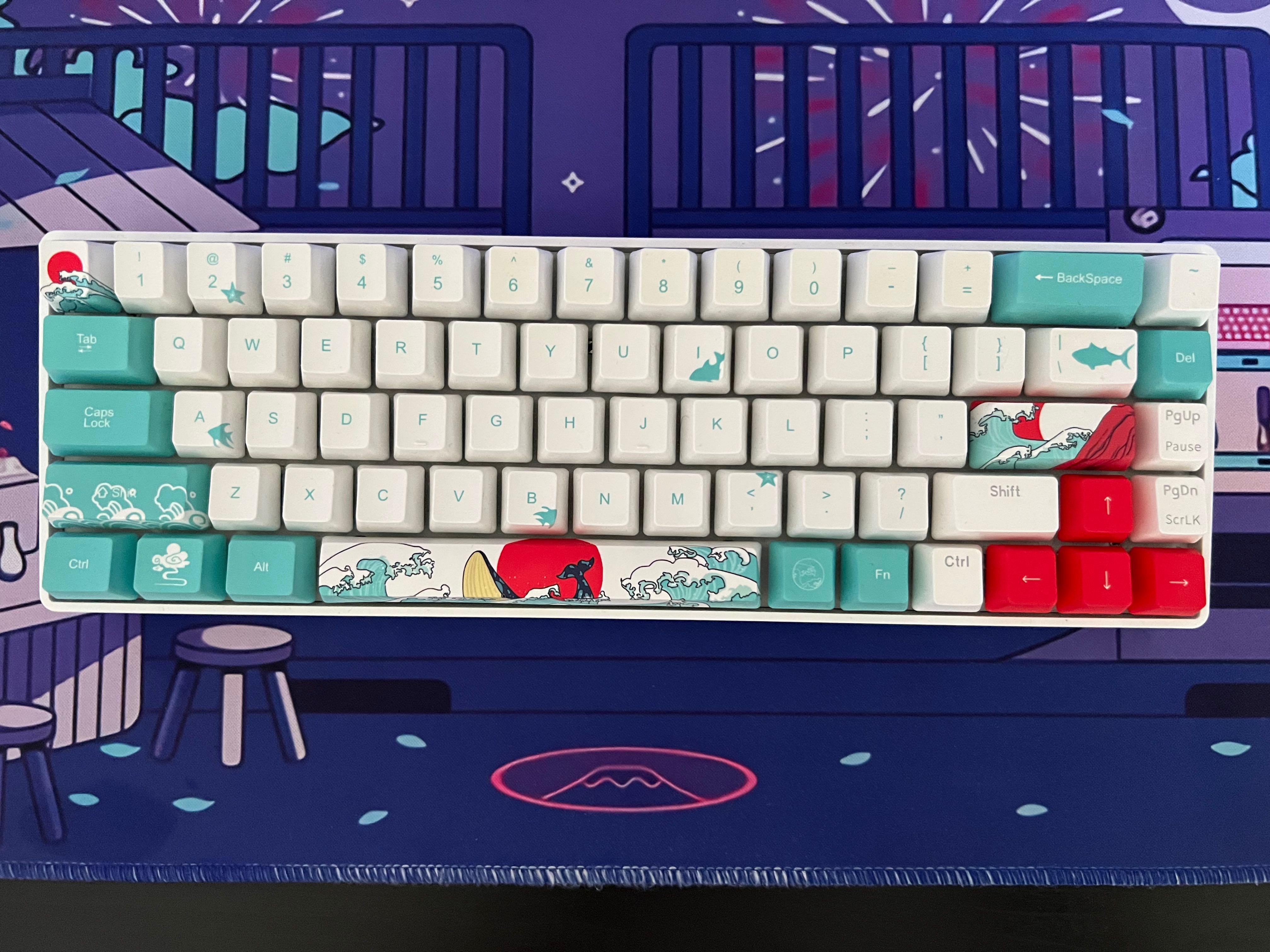 RK68 Custom Keyboard Modded, Computers & Tech, Parts & Accessories ...