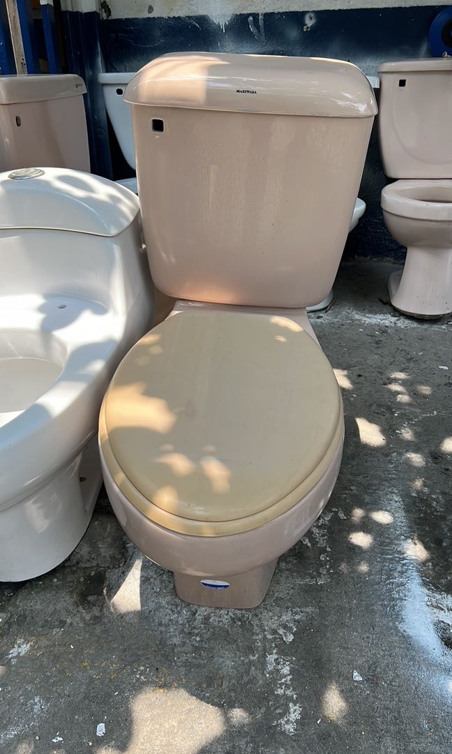 Second Hand Toilet Bowl, Pedestal and Lavatory, Furniture & Home Living ...
