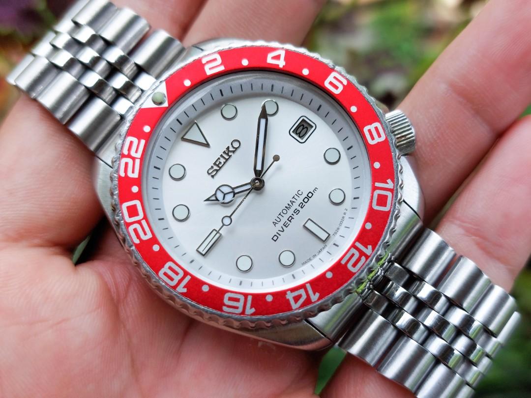 Seiko RUBY & DIAMOND Mod Automatic Diver's Watch, Men's Fashion ...