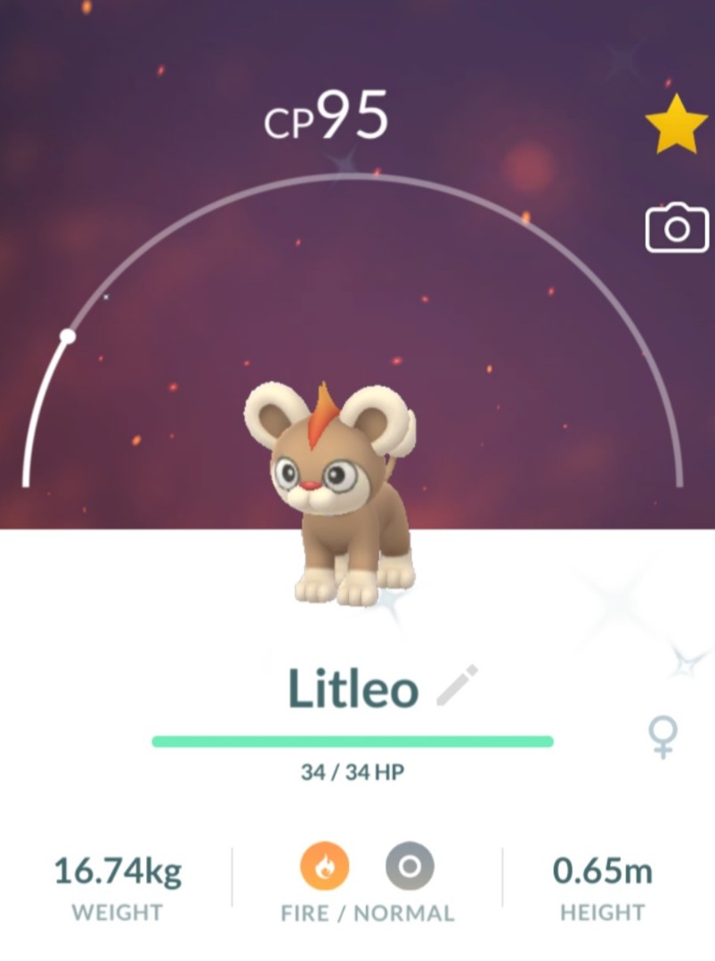 Shiny Litleo: Pokemon Go, Video Gaming, Gaming Accessories, In-Game ...