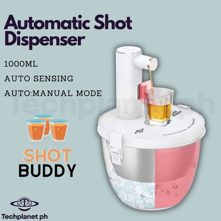 Shot Buddy Automatic Shot-Tagay Dispenser | Auto Refill | Auto Sensing ...