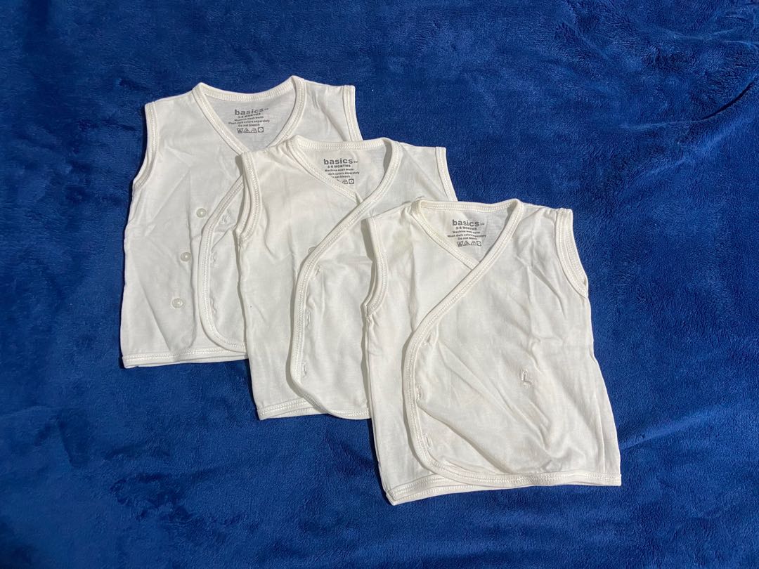 SM Baby Basics White Sando, Babies & Kids, Babies & Kids Fashion on ...