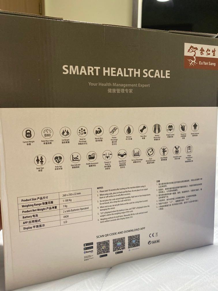 Smart Health Scale (Weight Scale), Health & Nutrition, Health Monitors ...
