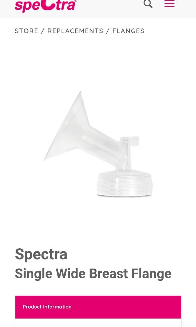 Spectra Breast Flange 28mm, Babies & Kids, Nursing & Feeding ...