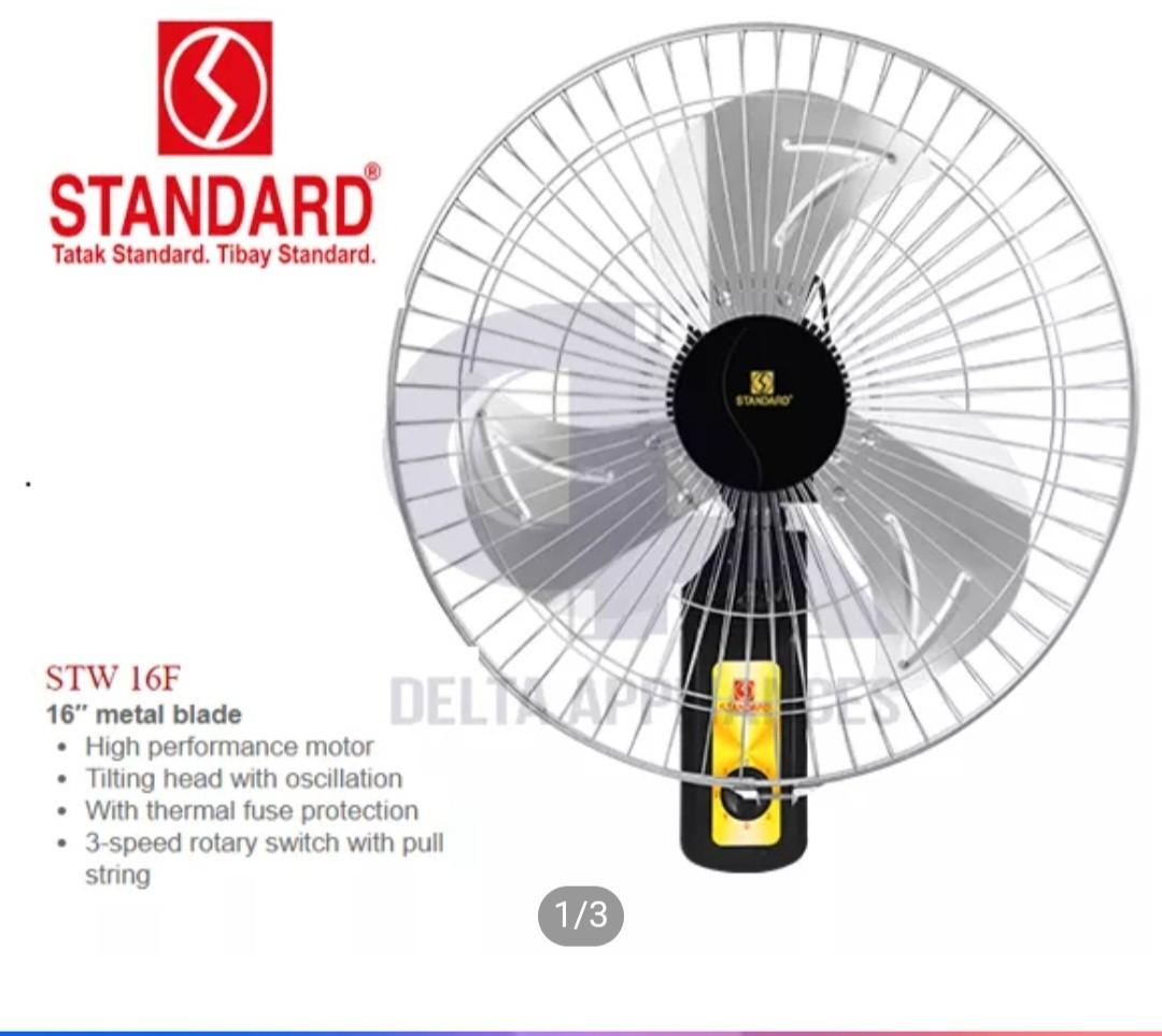 STANDARD Wall Fan, Furniture & Home Living, Lighting & Fans, Fans on ...