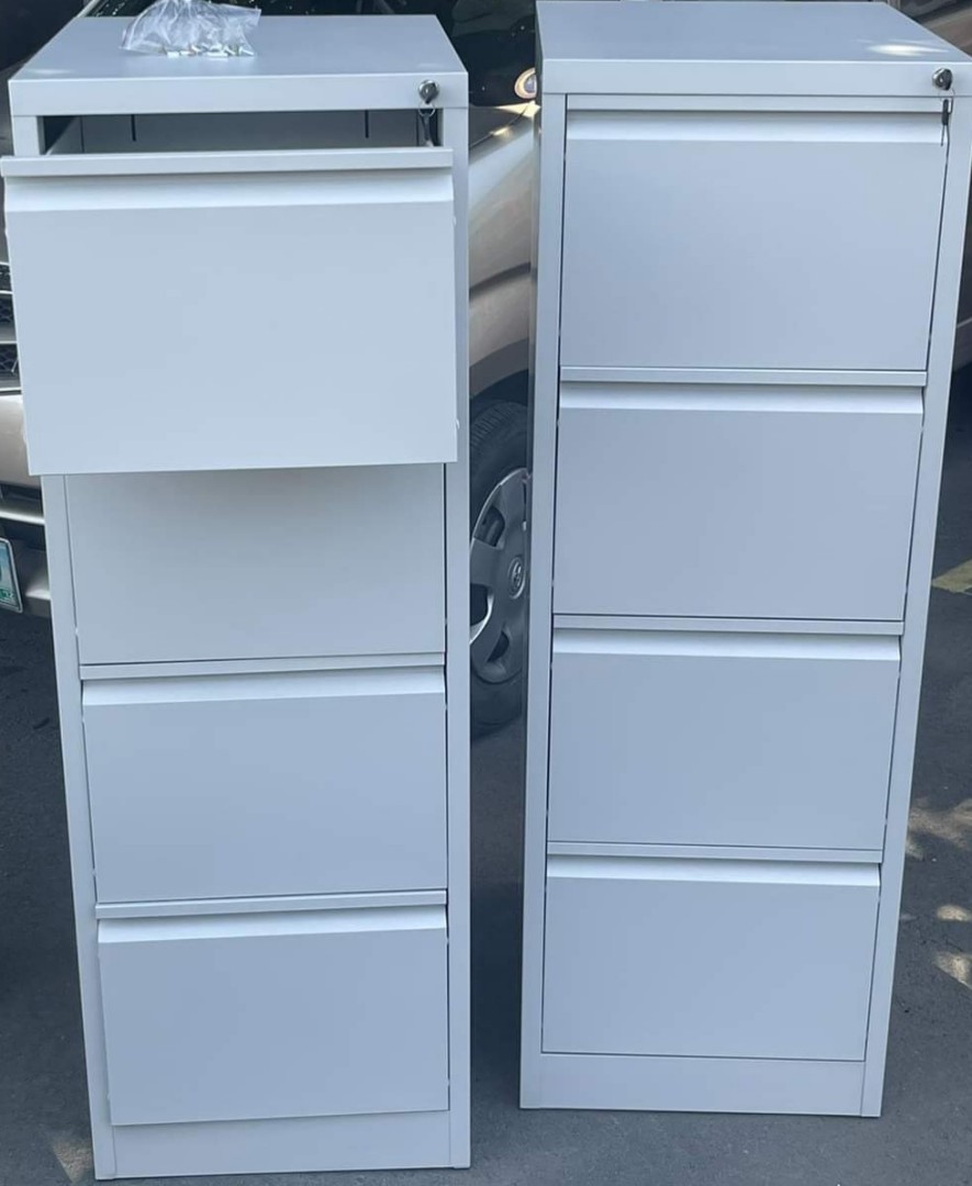 Steel vertical filing cabinet, Furniture & Home Living, Office ...