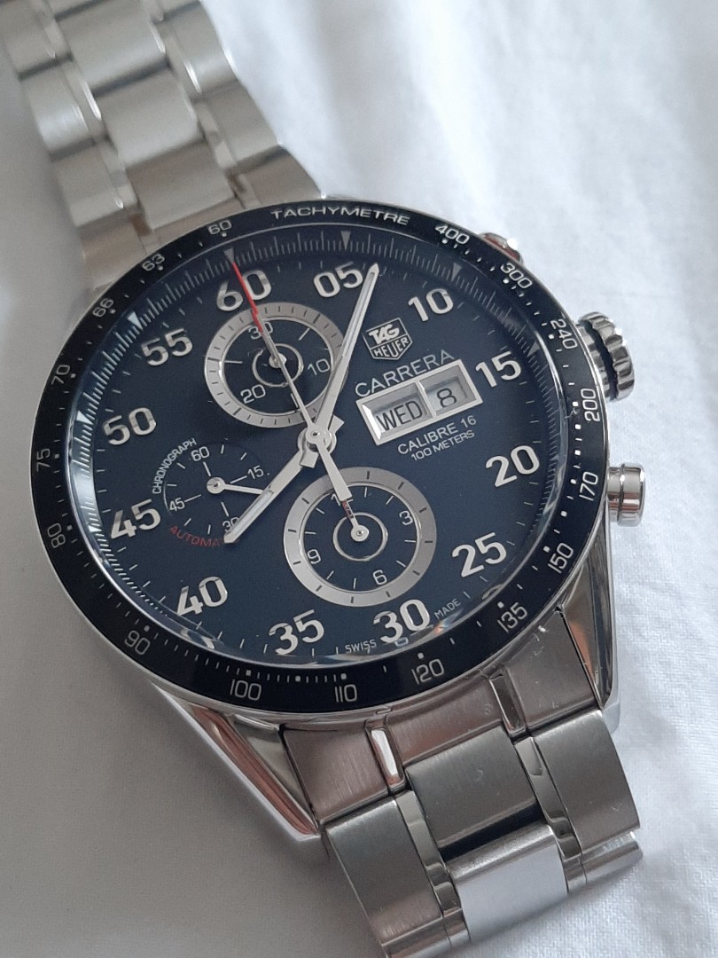 TAG HEUER CARRERA CALIBER 16 CHRONOGRAPH DAY DATE 43MM WATCH., Luxury ...