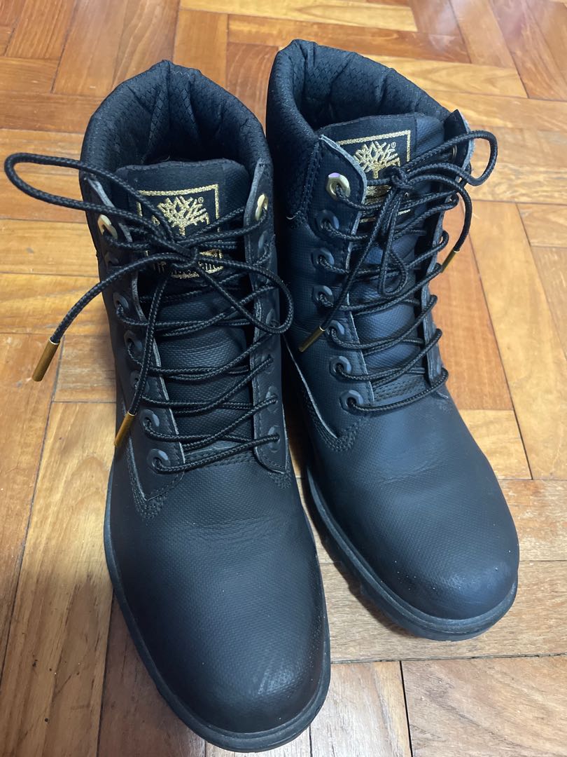 Timberland Rubber Leather Gold Limited Edition, Men's Fashion, Footwear ...