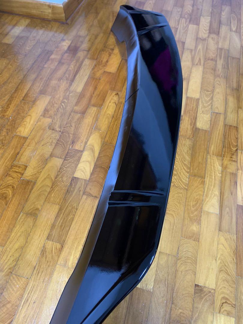 Universal ducktail spoiler in glossy black / cf - benz w204 c-class ...