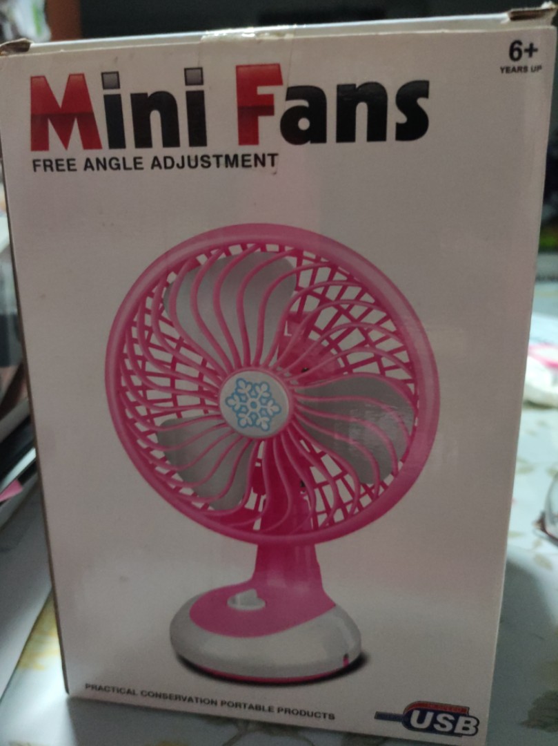 USB Mini Fan (adjustable and rotating), Furniture & Home Living ...