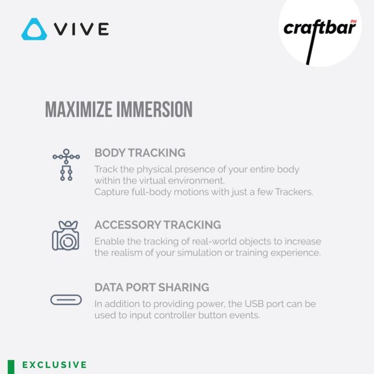 VIVE Trackers 3.0 - VR Full-body Tracking for PCVR, Video Gaming ...