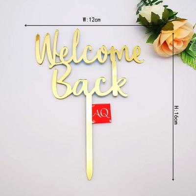 Welcome Back Cake Topper | Welcome Home Decoration, Hobbies & Toys ...