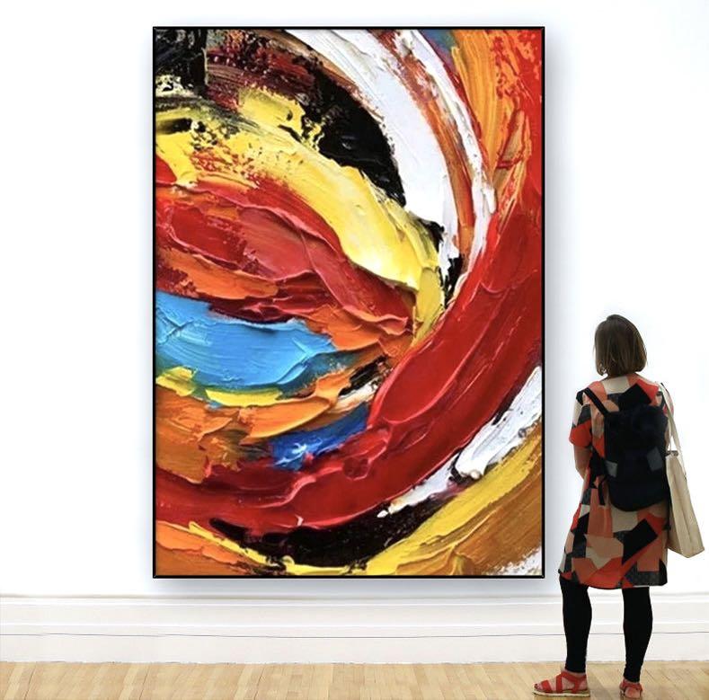 Acrylic Painting: Abstract Vibrant Energetic Mood Uplifting Paradise ...