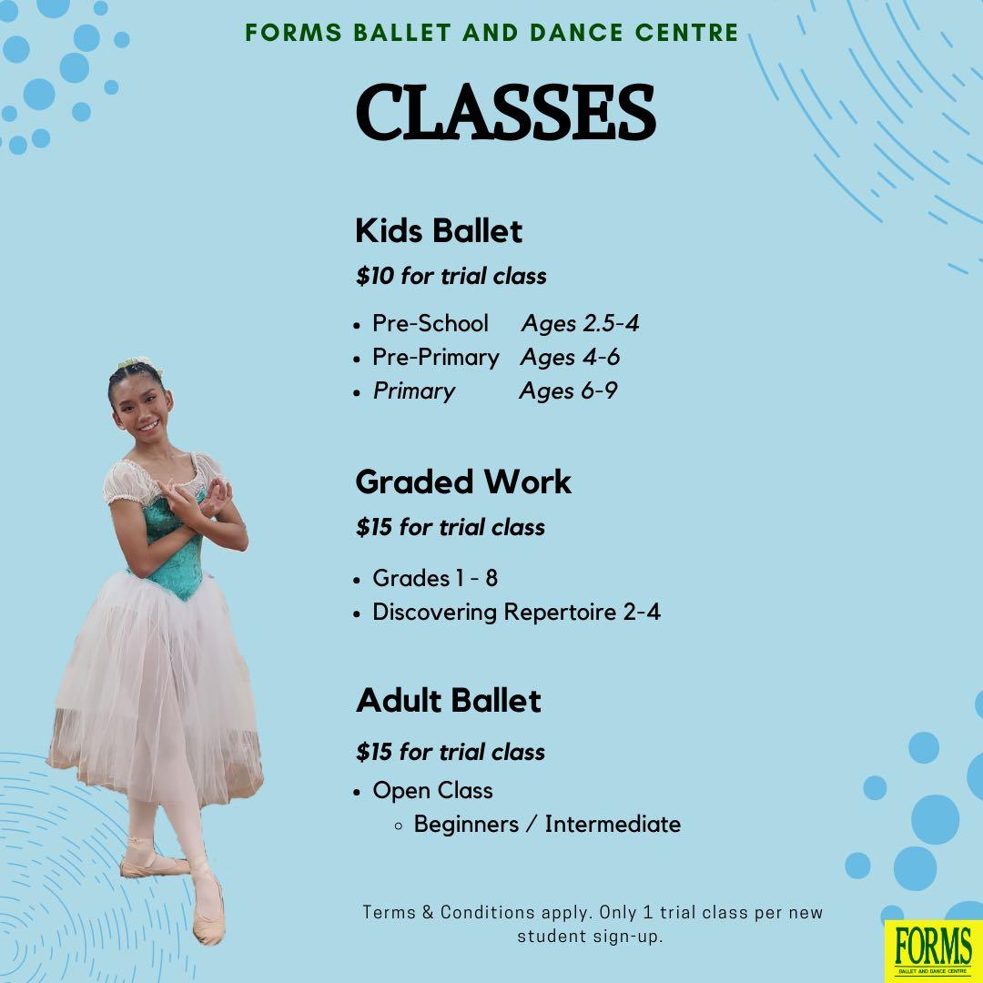 Adult Ballet Trial Class @ FORMS Ballet, Announcements on Carousell