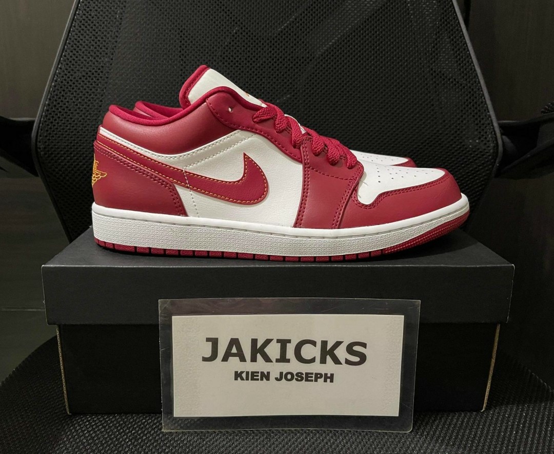 Air Jordan 1 Low Cardinal Red, Men's Fashion, Footwear, Sneakers on ...