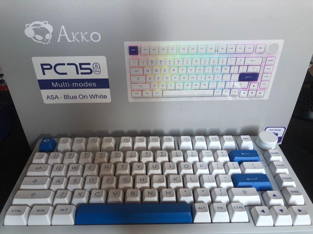 Akko PC75 B (Blue on White), Computers & Tech, Parts & Accessories ...