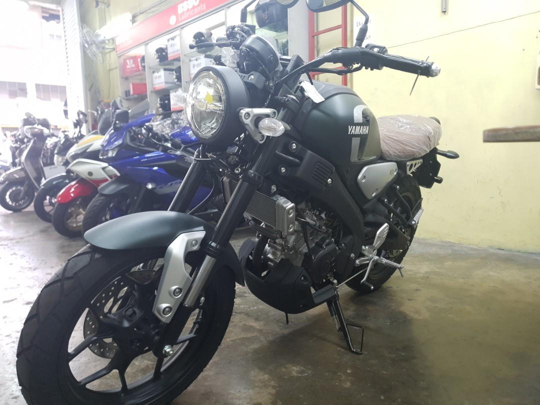 ALL NEW YAMAHA XSR155/LIQUID COOLED/ Fi / 6-SPEED/FREE HEAVY-DUTY RACK ...