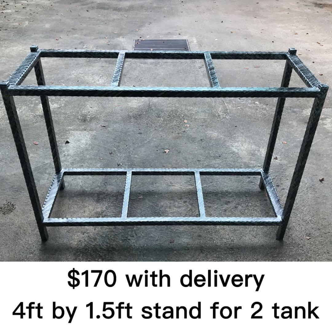 Aquarium glass fish tank iron stand 2ft 3ft 4ft 5ft, Pet Supplies ...