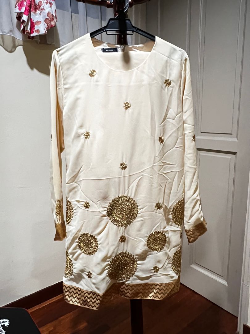 Baju Kurung Indian style (Hanara), Women's Fashion, Muslimah Fashion ...