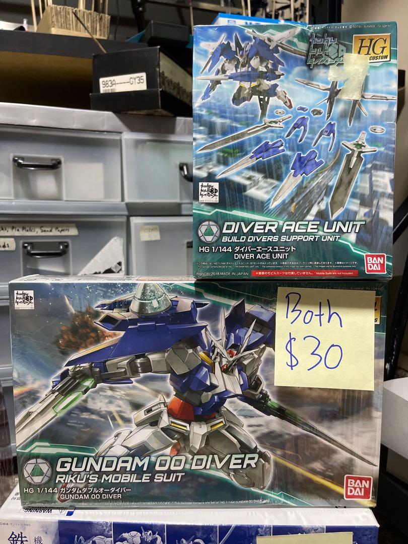 Bandai Hobby HG 1/144 #09 Gundam 00 Diver Ace "Gundam Build Divers", Hobbies & Toys, Toys ...