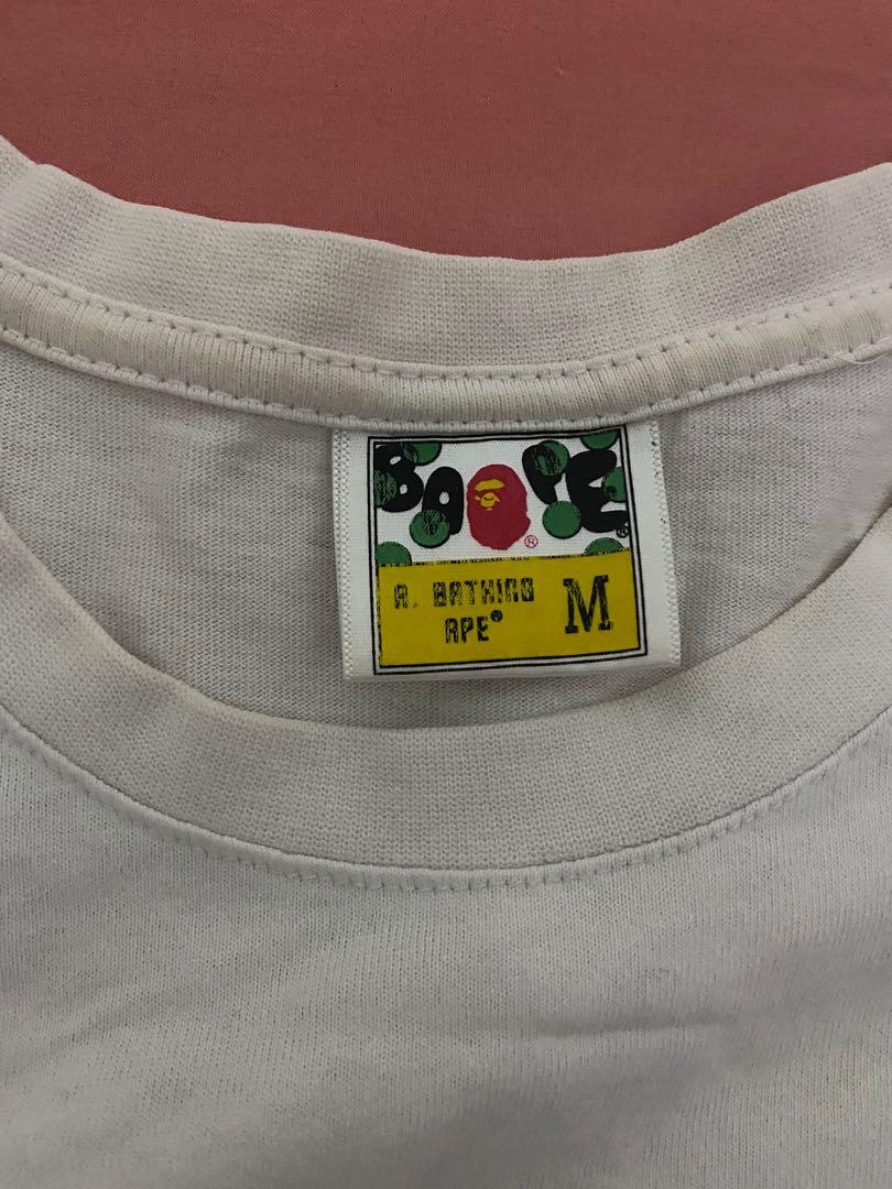 Bathing ape shirt golden tag, Men's Fashion, Tops & Sets, Tshirts ...