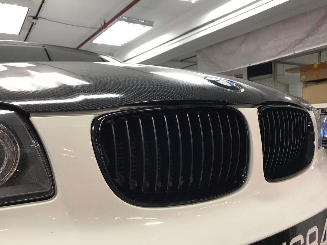 BMW Front grill sticker wrap, Car Accessories, Accessories on Carousell