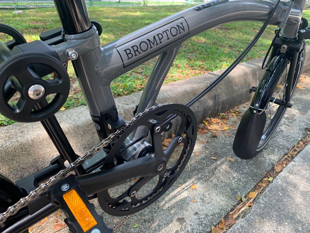 Brompton P line storm grey, Sports Equipment, Bicycles & Parts ...