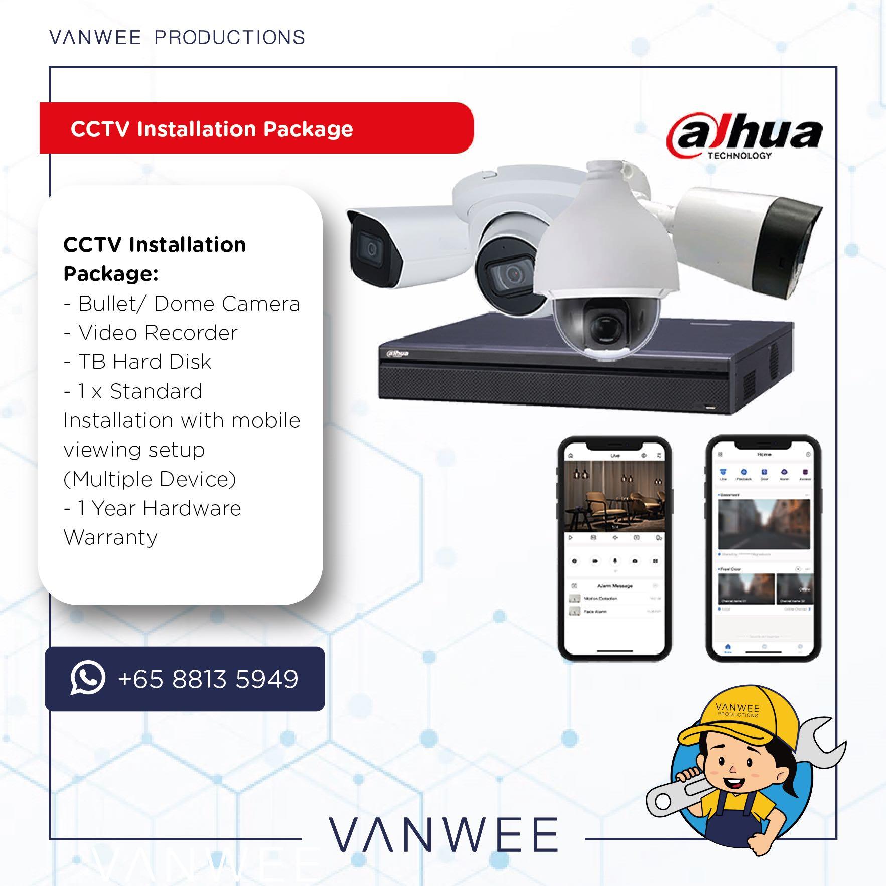 CCTV Security Camera System Installation Packages for Home & Offices ...