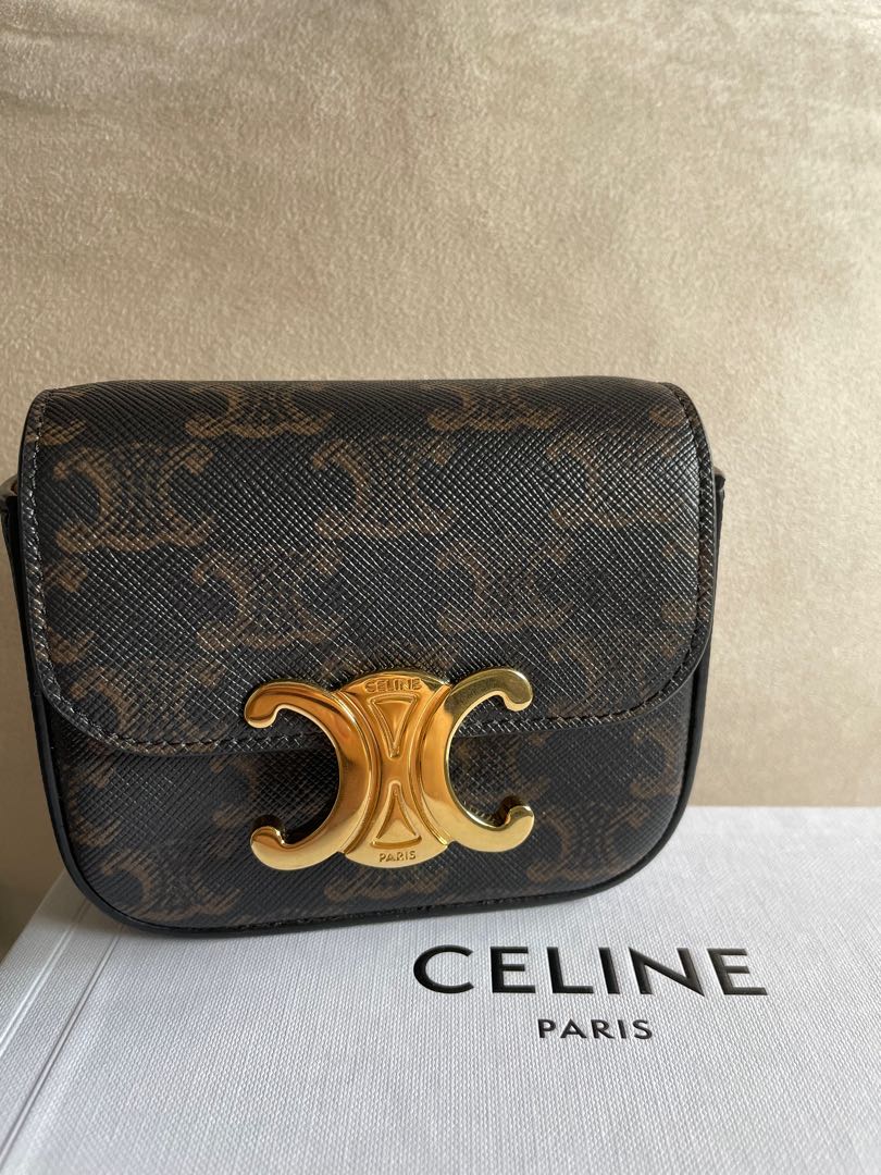 Celine Mini Triomphe, Luxury, Bags & Wallets on Carousell