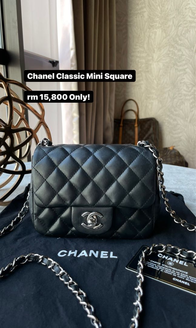 Chanel Classic mini square, Luxury, Bags & Wallets on Carousell