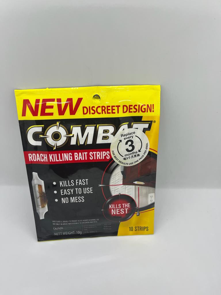 Combat Cockroach Killing Bait 10 Strips, Furniture & Home Living ...