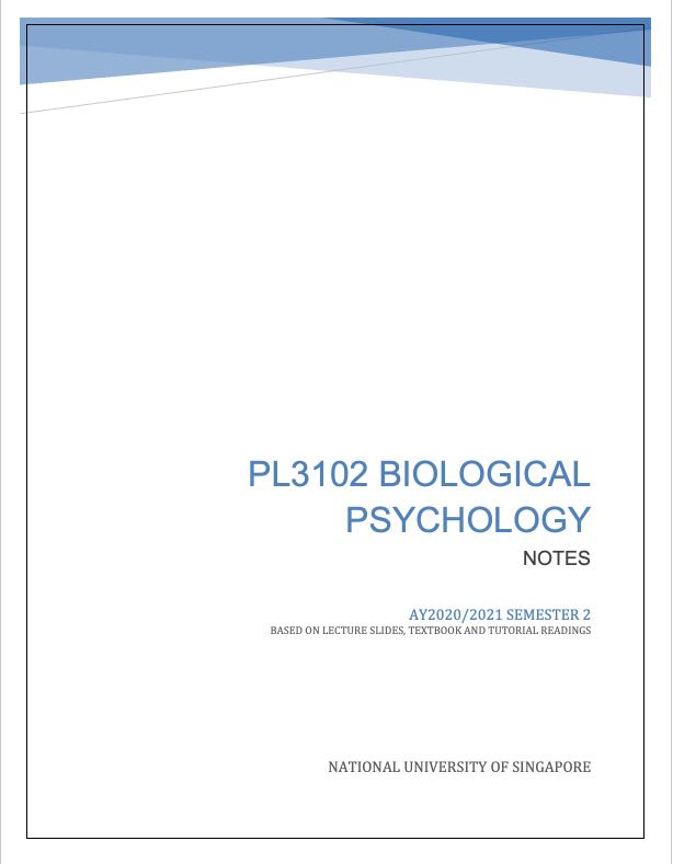 NUS Psychology Notes (L3000 Modules), Everything Else on Carousell