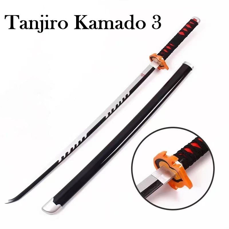 Demon Slayer Tanjiro Kamado Wooden Katana Sword on Carousell