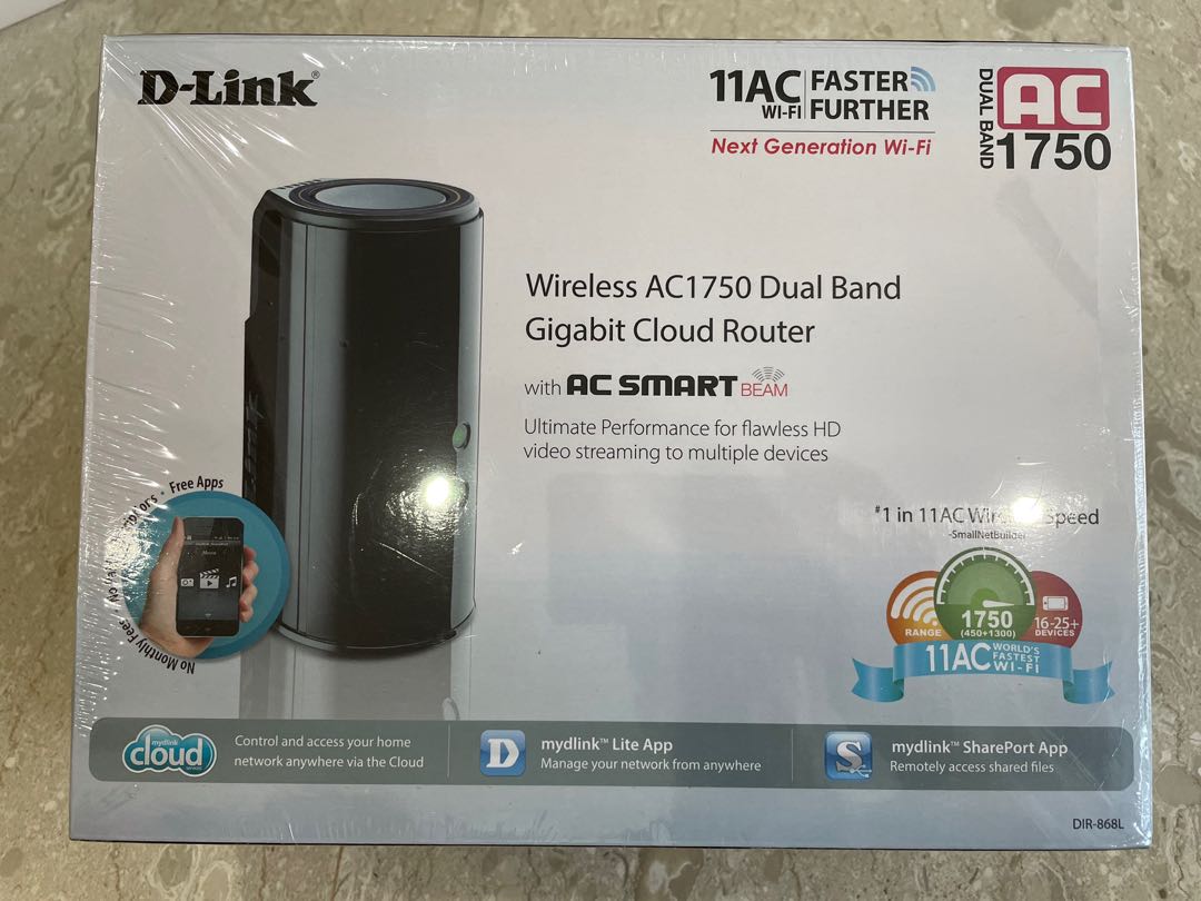 D-Link Wireless AC1750 Dual Band Gigabit Cloud Router (DIR-868L ...