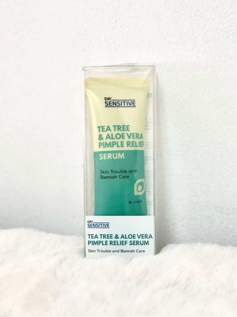 Dr. Sensitive Tea Tree & Aloe Vera Pimple Relief Serum, Beauty ...