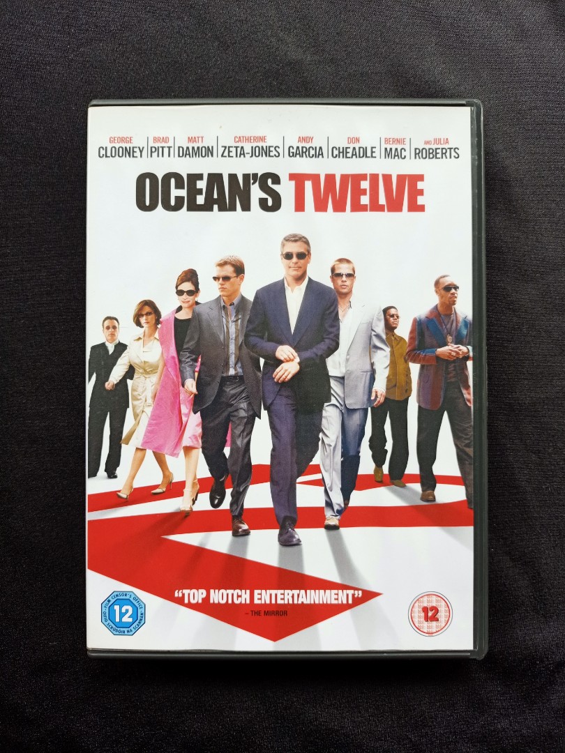 DVD Ocean's Twelve, Hobbies & Toys, Music & Media, CDs & DVDs on Carousell