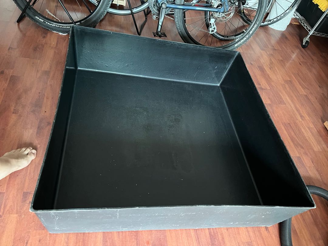 Fish pond container 97x97 base and 100x100 top, 28cm height , Sports ...