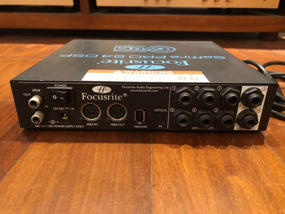 Focusrite Saffire PRO 24 DSP recording audio interface sound card, 音響器材 ...
