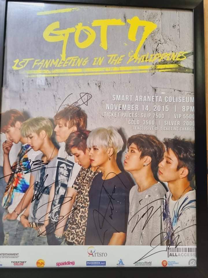 Got7 OT7 Signed Poster, Hobbies & Toys, Memorabilia & Collectibles, K ...