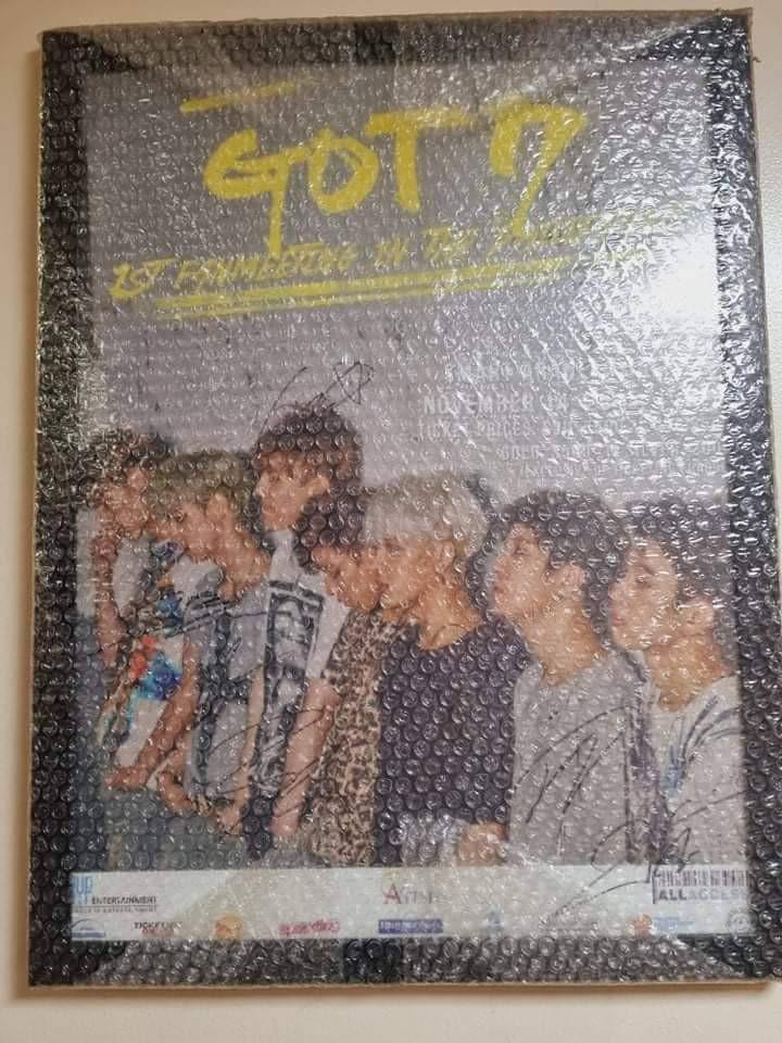 Got7 OT7 Signed Poster, Hobbies & Toys, Memorabilia & Collectibles, K-Wave on Carousell